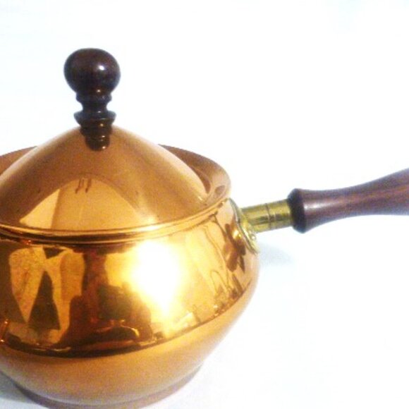 Vintage | Kitchen | Vintage Copper Pot Copper Cooking Pot Fire Stove ...